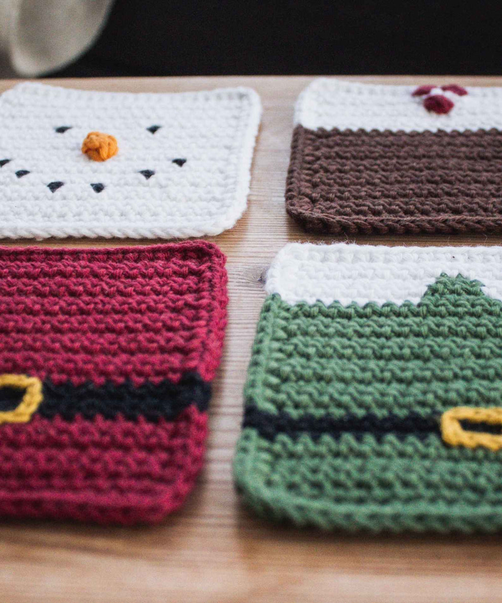 Christmas Coaster Set - Crochet Pattern – Sarling Studio