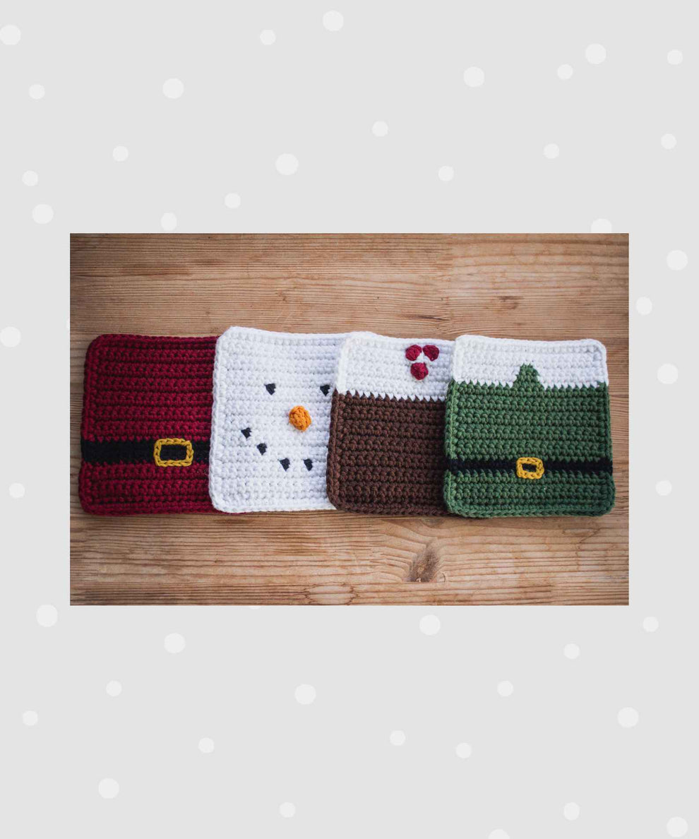 Christmas Coaster Set - Crochet Pattern – Sarling Studio